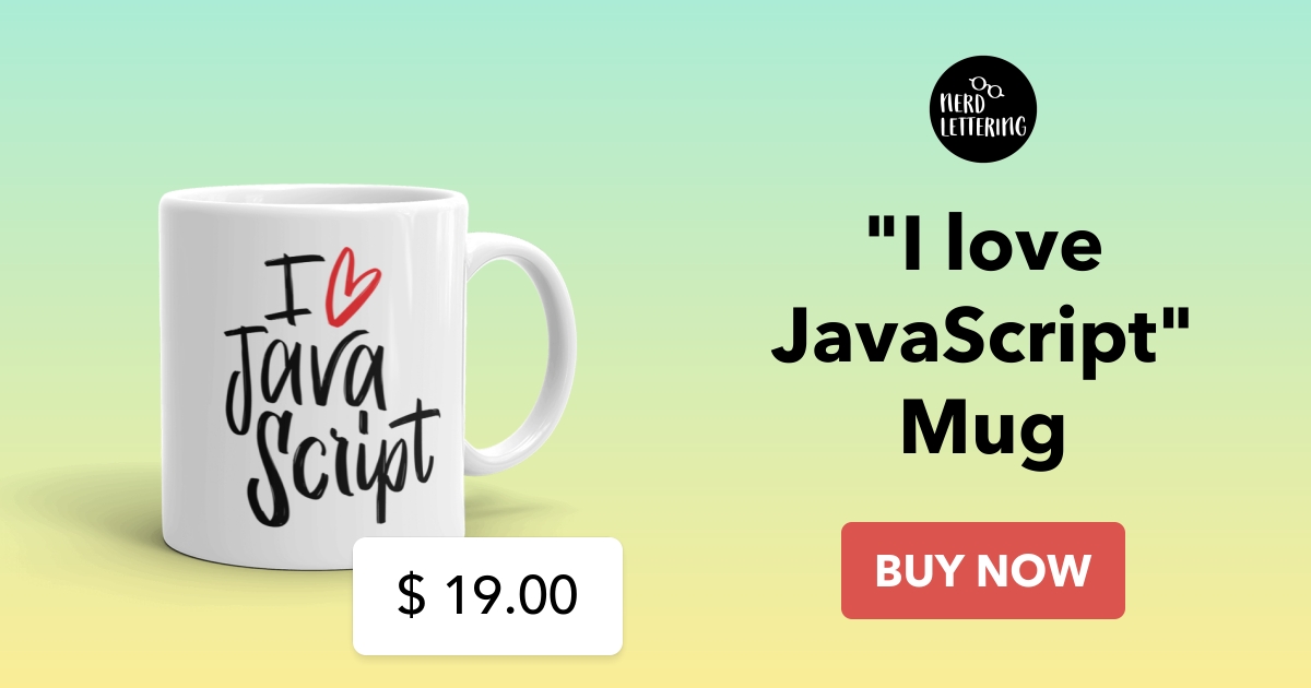 "I love JavaScript" Mug